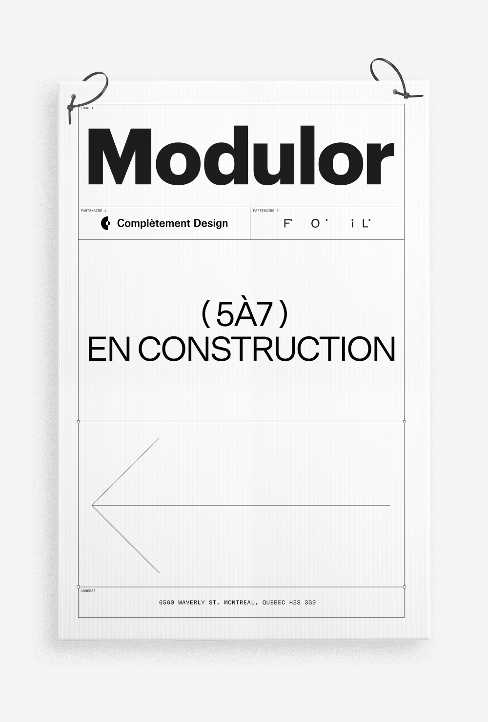 5À7 EN CONSTRUCTION x COMPLÈTEMENT DESIGN - AFFICHE OFFICIELLE – Collection